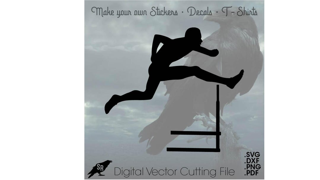 Hurdling, Hurdles Track Vector for Cricut/ Silhouette, Digital Instant ...