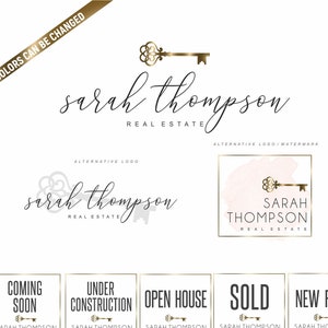 Real Estate Logo Design, Key Logo, Gold Key, Realtor Logo, Real Estate ...