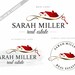Red Realtor Logo Design, Real Estate Branding Set, Key Initials Logo ...