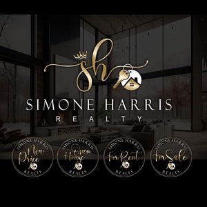 Real Estate Logo, Realtor Logo, Premade Logo, Modern Logo, House Key ...