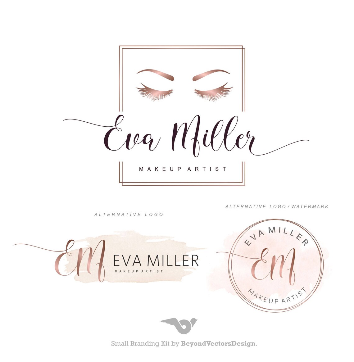 Lashes logo Eyelash extension logo Cosmetics logo Branding | Etsy