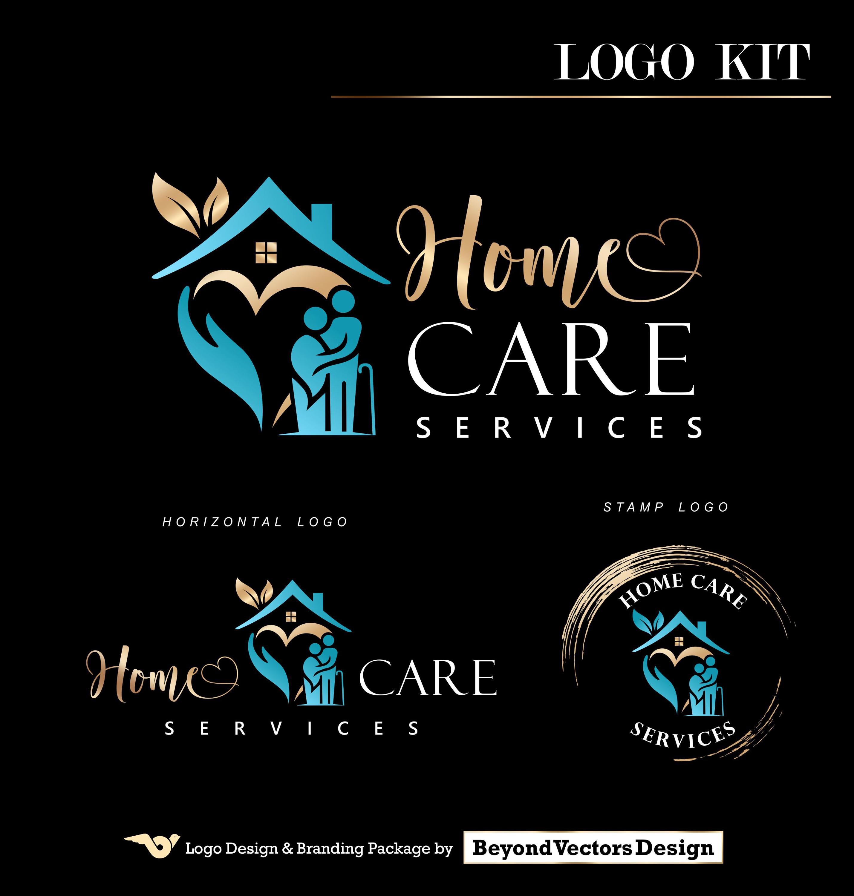 Home Health Care Logo Kit, Senior Care Branding (digital Files) 727 - Etsy