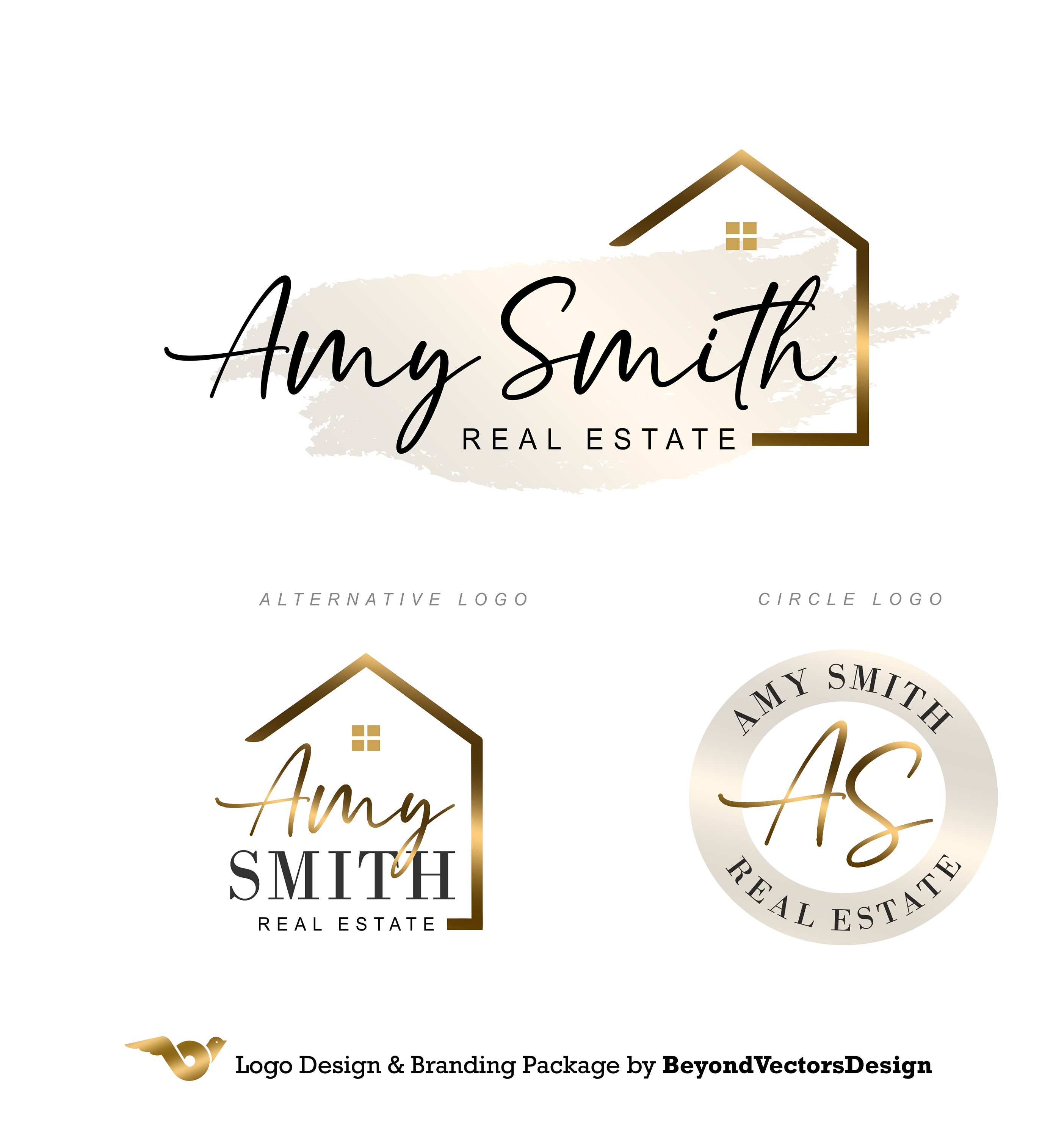 Realtor Logo Design Realtor Branding Template Real Estate - Etsy