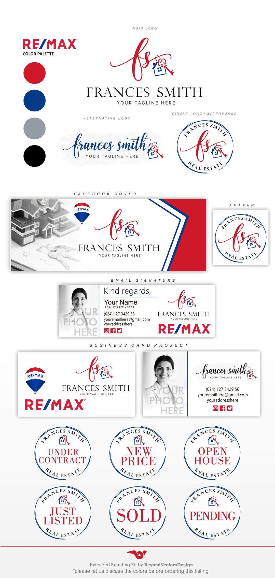 Realtor Logo, Real Estate Logo Design, Realtor Branding, Remax Realtor ...