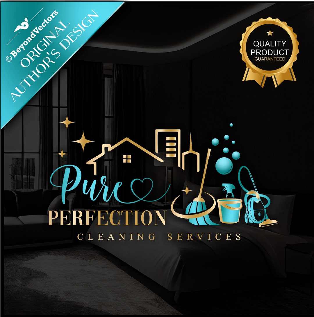 Cleaning Service Branding Set, Cleaning Business Logo, House Cleaning ...
