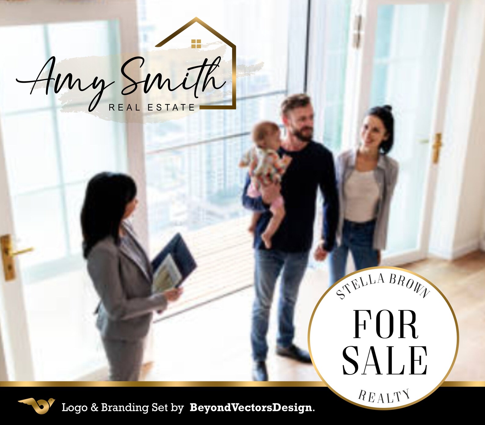 Realtor Logo Design Realtor Branding Template Real Estate - Etsy