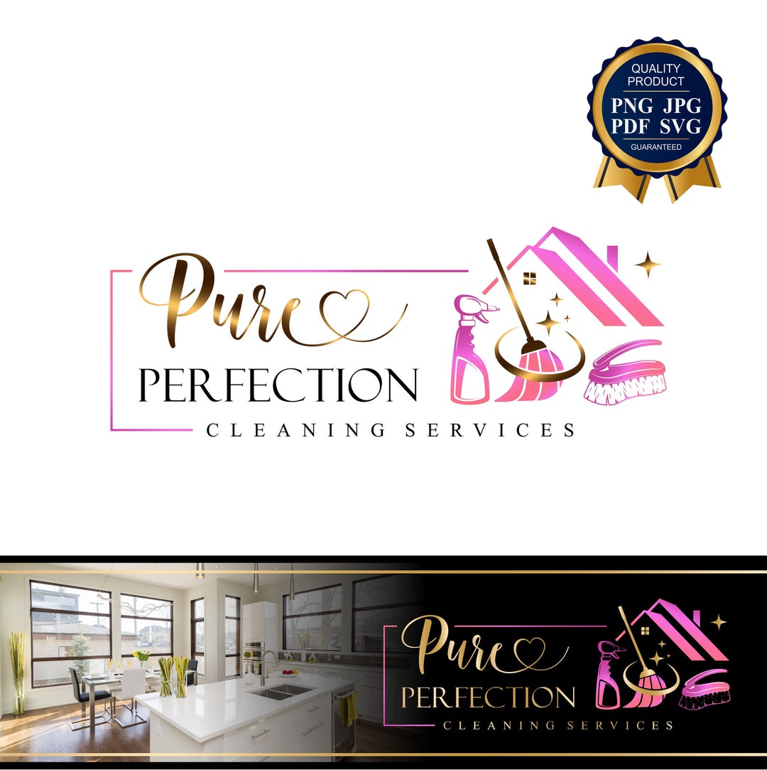 Cleaning Service Logo, Cleaning Logo, Housemaid Logo, Vacuum Cleaner ...