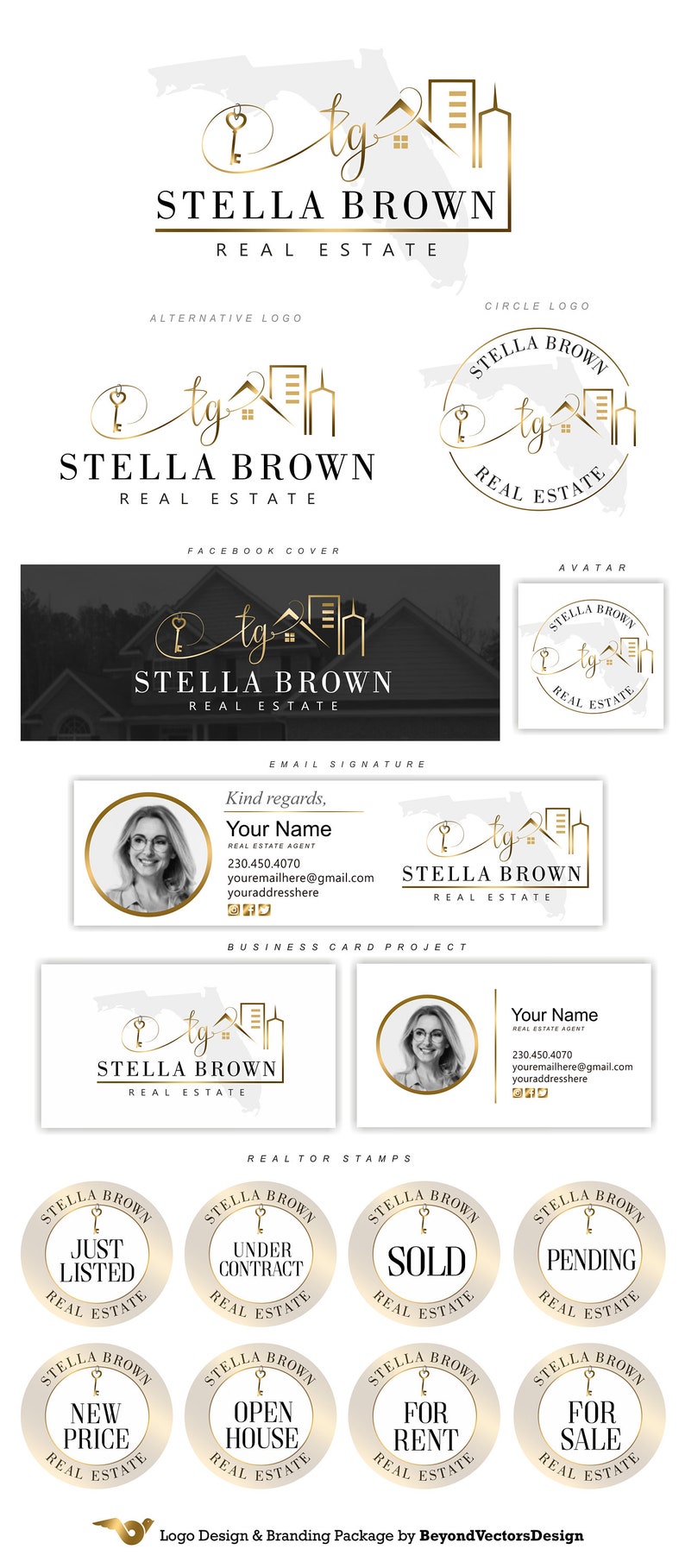 Realtor Logo, Real Estate Logo, USA States Logo, Custom Logo, House Key ...