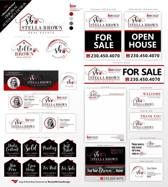 Realtor Logo Real Estate Logo Design Realtor Branding KW - Etsy