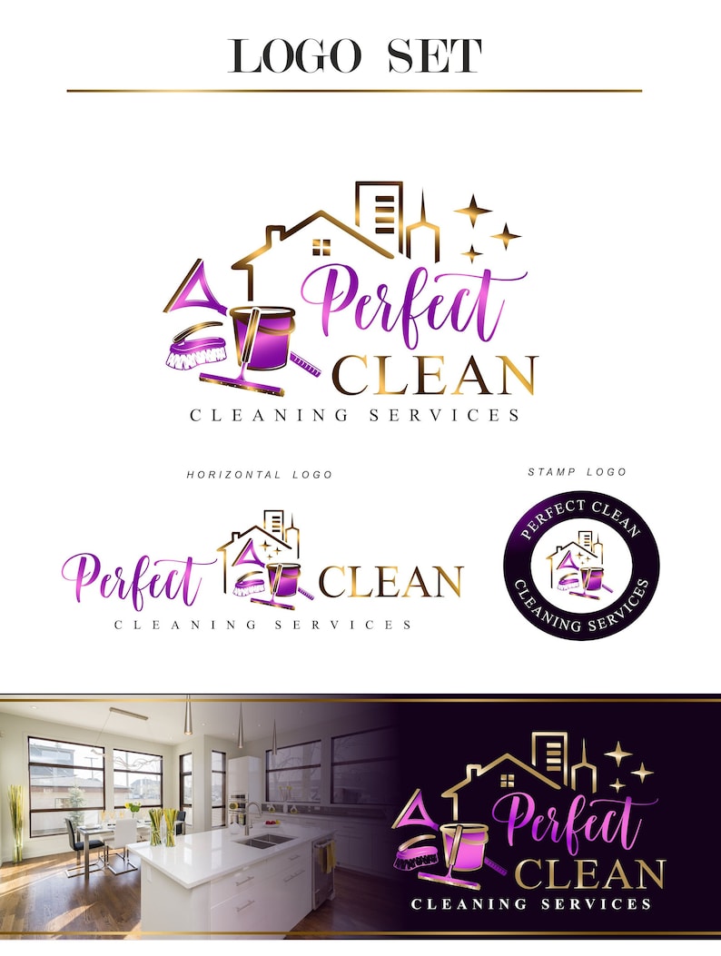 Cleaning Service Logo Cleaning Logo Template Cleaning Logo - Etsy