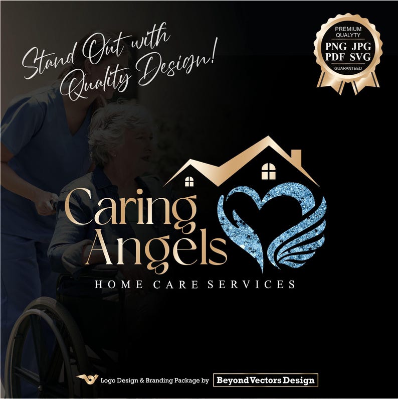 Home Health Care Logo, Caregiver Logo, Hospice Care Logo, Healthcare ...