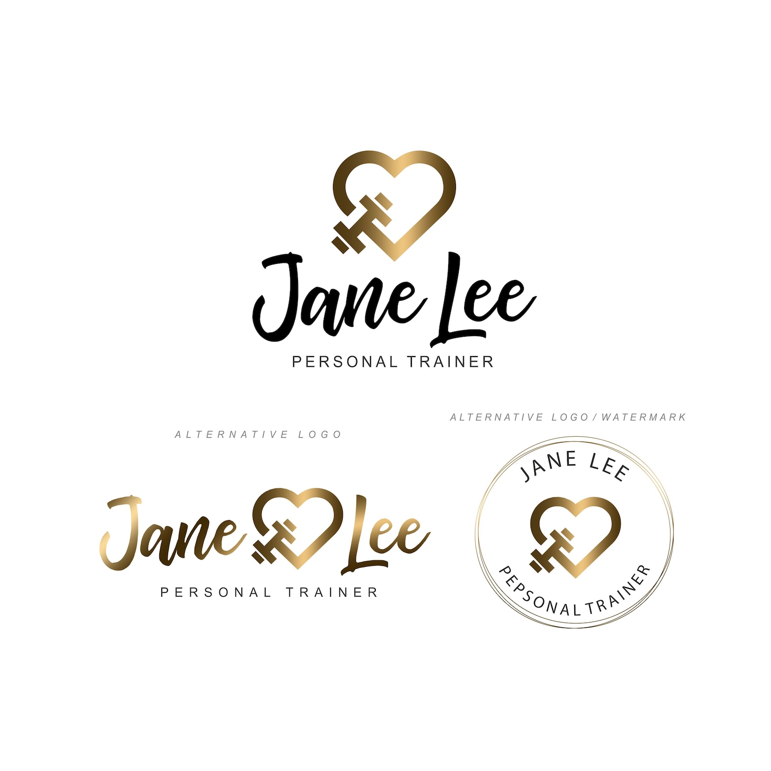 Fitness Instructor Logo Set Fitness Trainer Logo Kit | Etsy