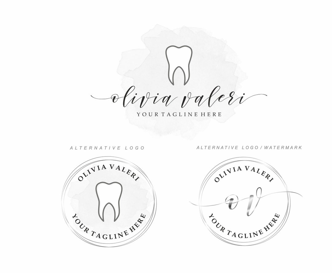 White Tooth Logo - Dentist Logo - Preamade Logo - Tooth Logo Design ...