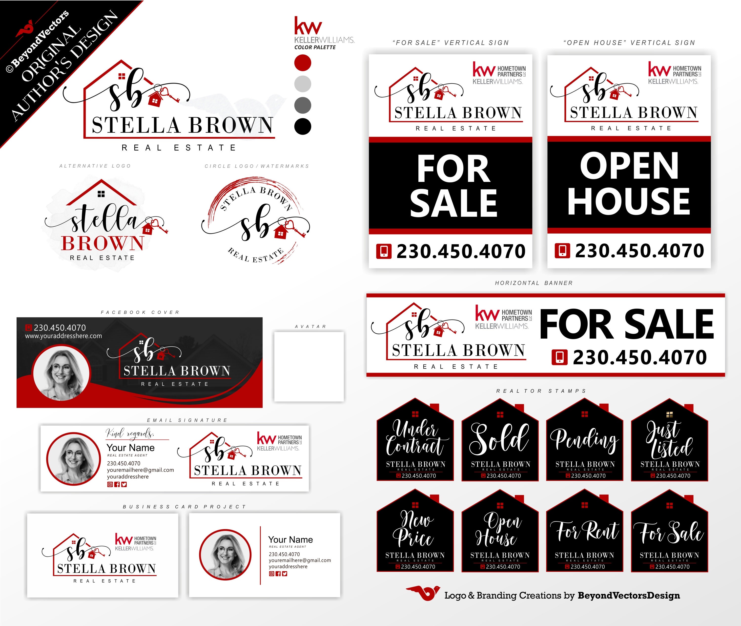 Realtor Logo, Real Estate Logo, Realtor Branding, KW Realtor Logo ...
