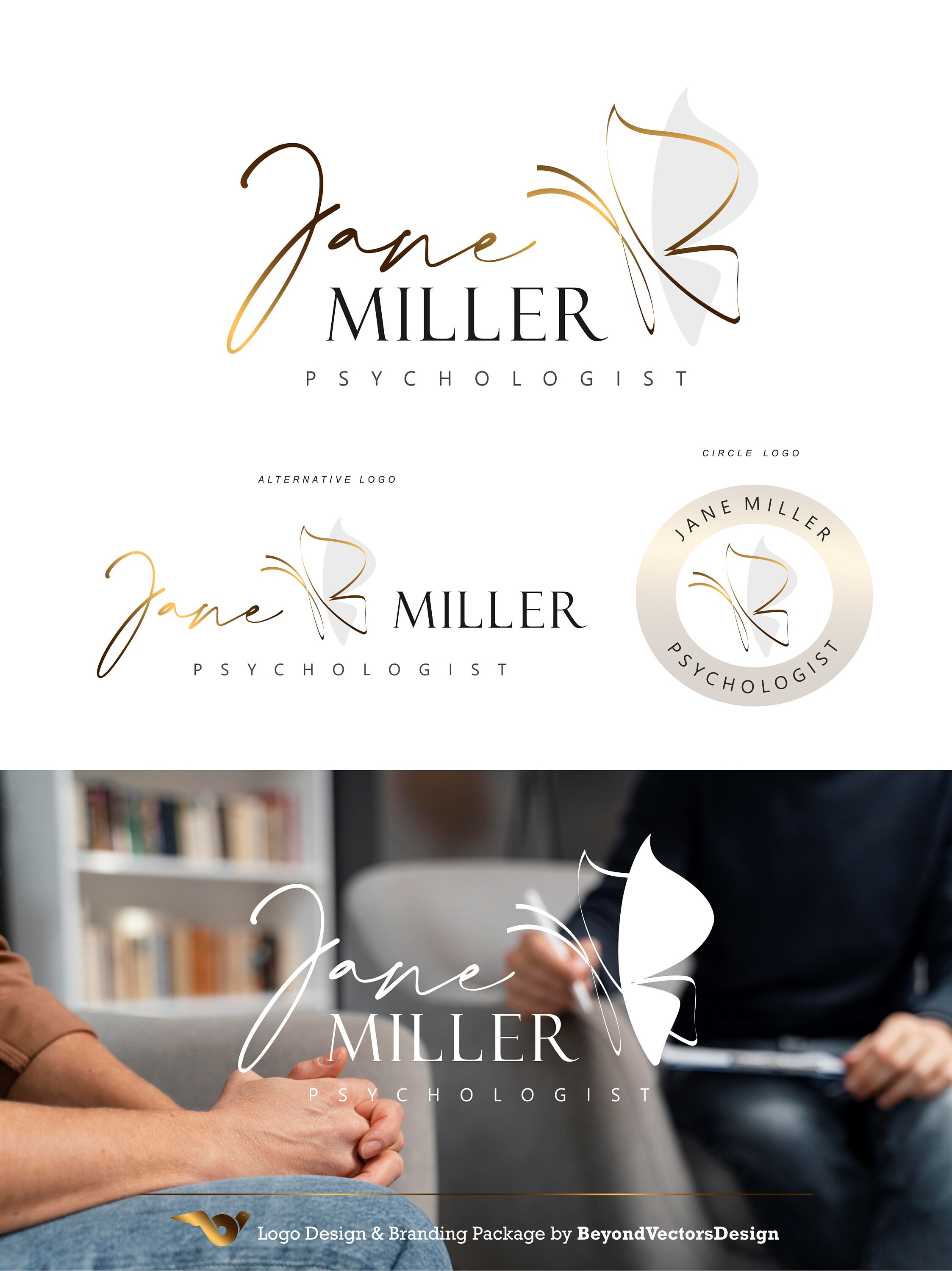 Life Coach Logo Butterfly Logo Psychologist Logo Psychology - Etsy