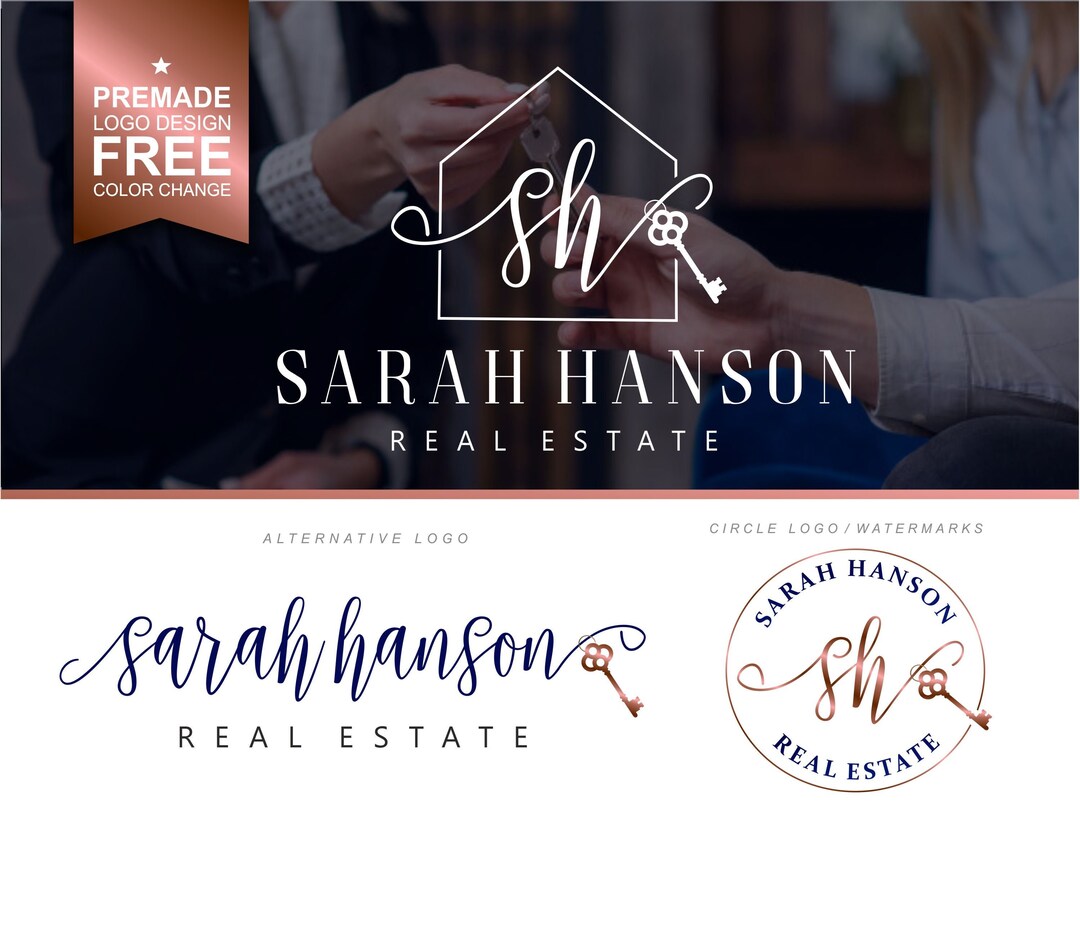 Real Estate Logo Realtor Branding Realtor Marketing for Sale Sign Sold ...