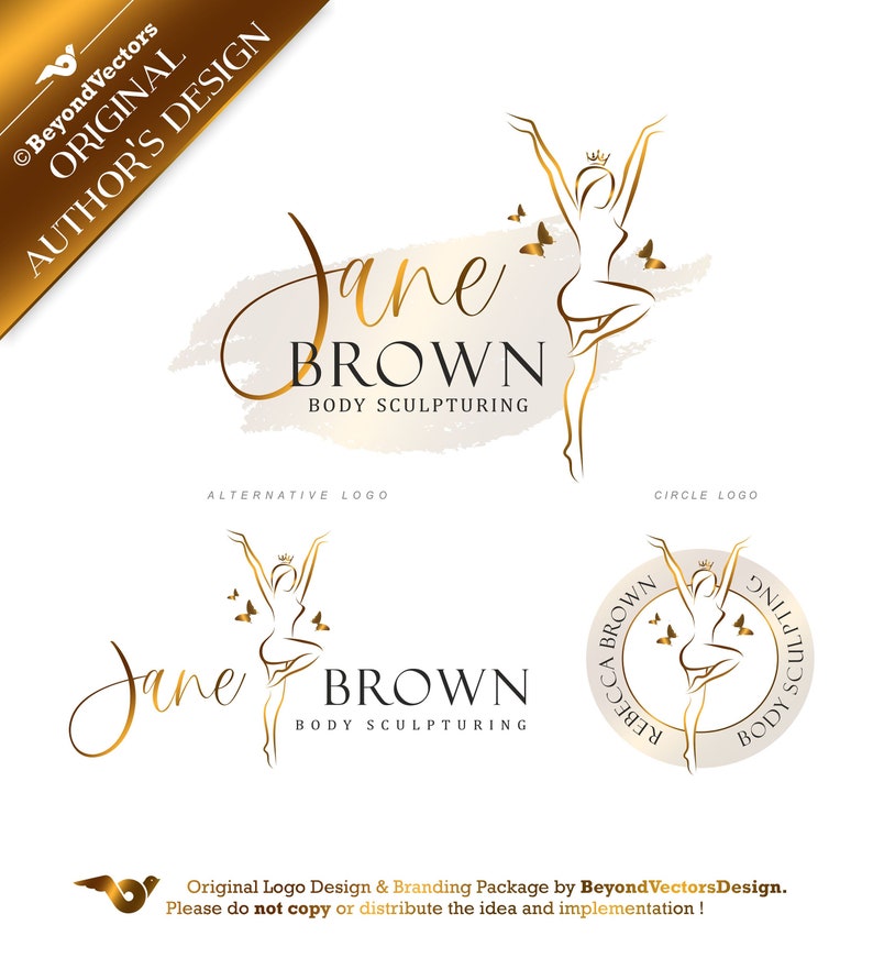 Body Contouring Logo, Woman Silhouette Logo, Beauty Logo, Feminine Logo ...