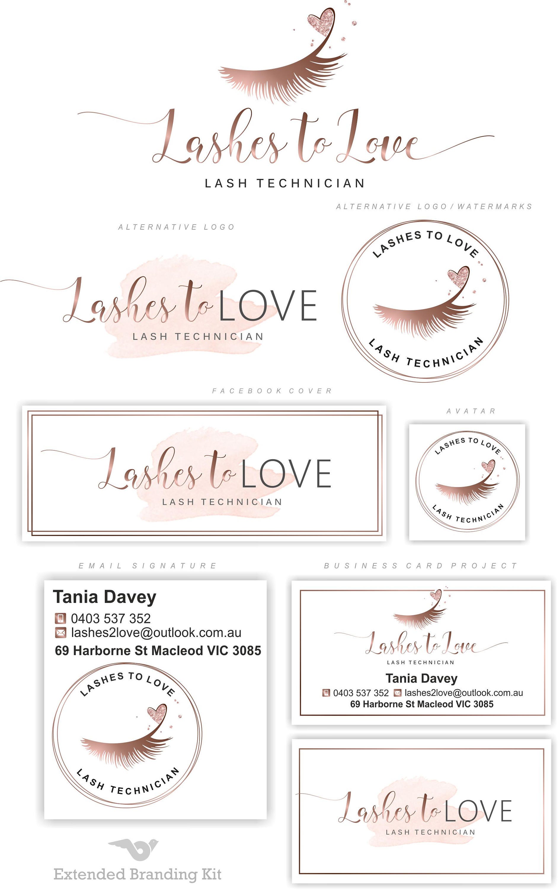 Lashes Logo Eyelash Extension Logo Cosmetics Logo Branding - Etsy