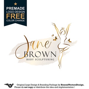 Body Contouring Logo, Woman Silhouette Logo, Beauty Logo, Feminine Logo ...