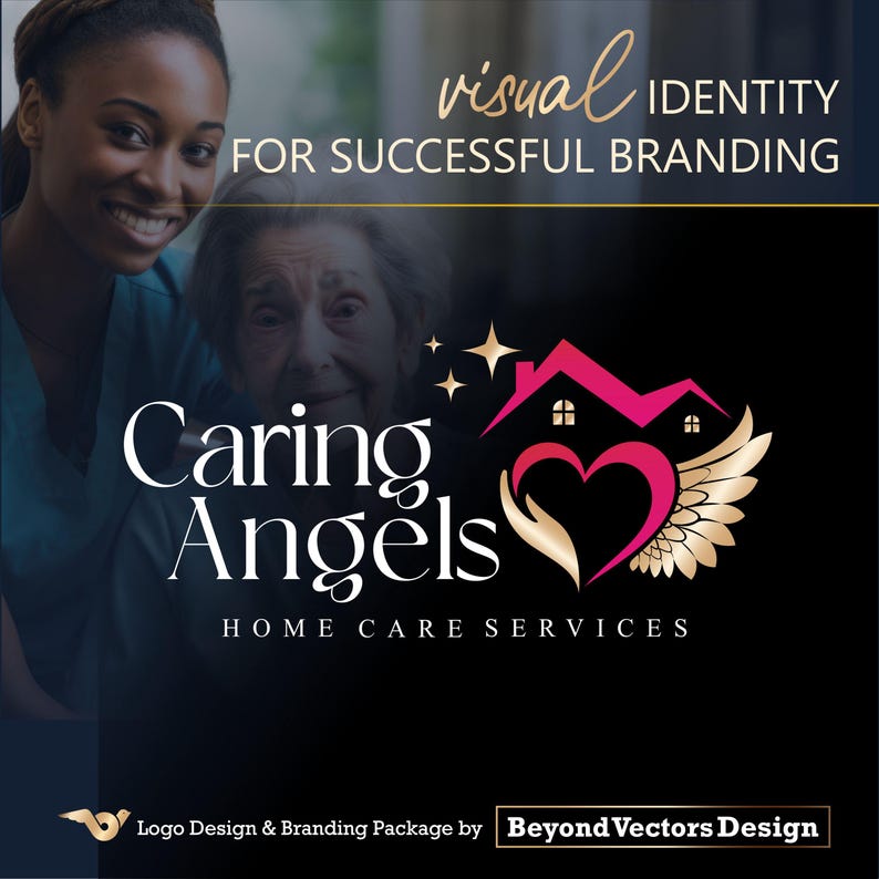 Premade Home Care Logo Kit – Digital Branding for Senior & Family Care ...
