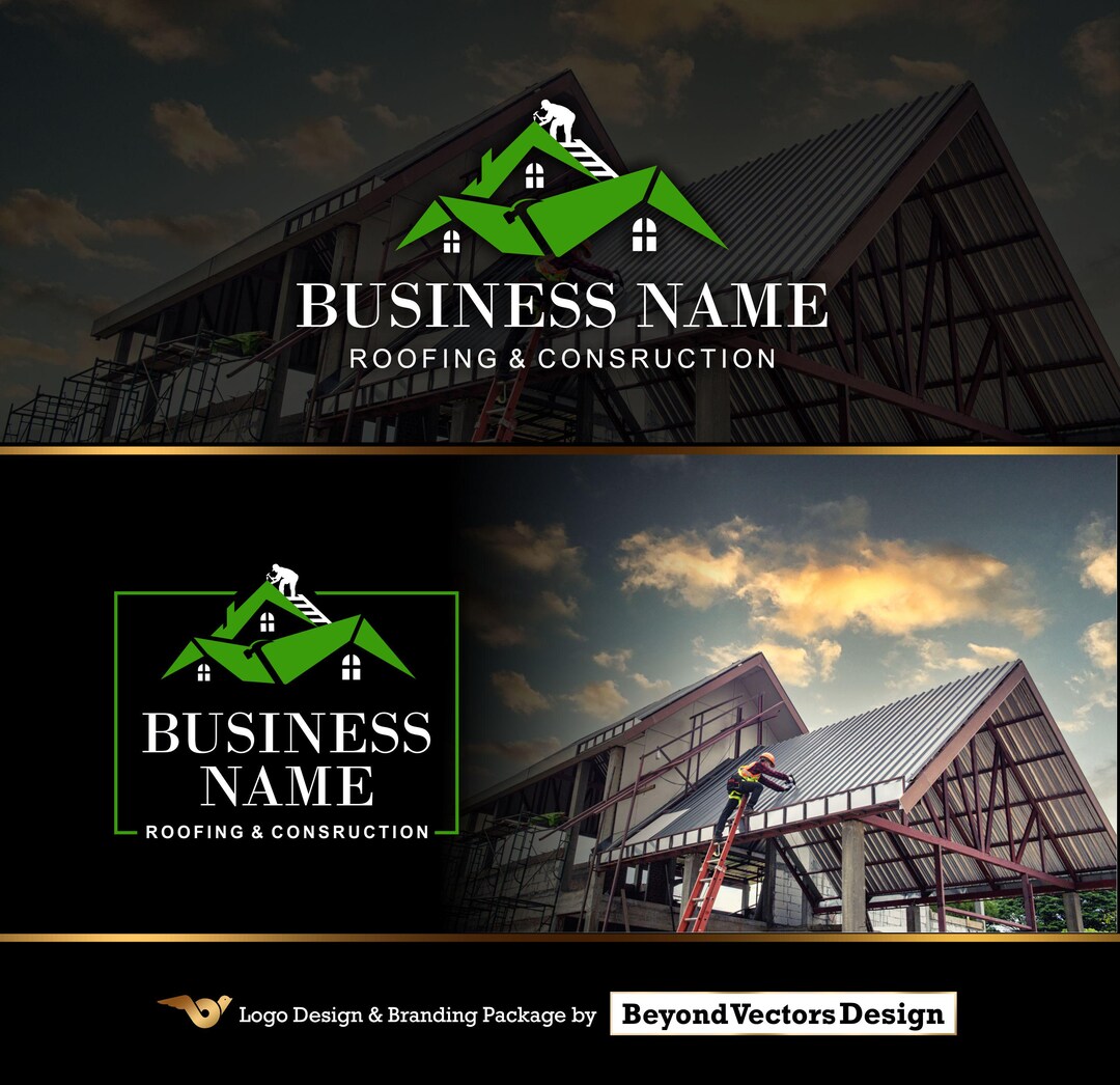 Roof Company Logo, Roof Structures, Roofing Logo,roofing Business Logo ...