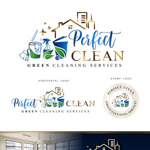 Cleaning Service Logo, Green Cleaning Logo, Cleaning Logo Design ...