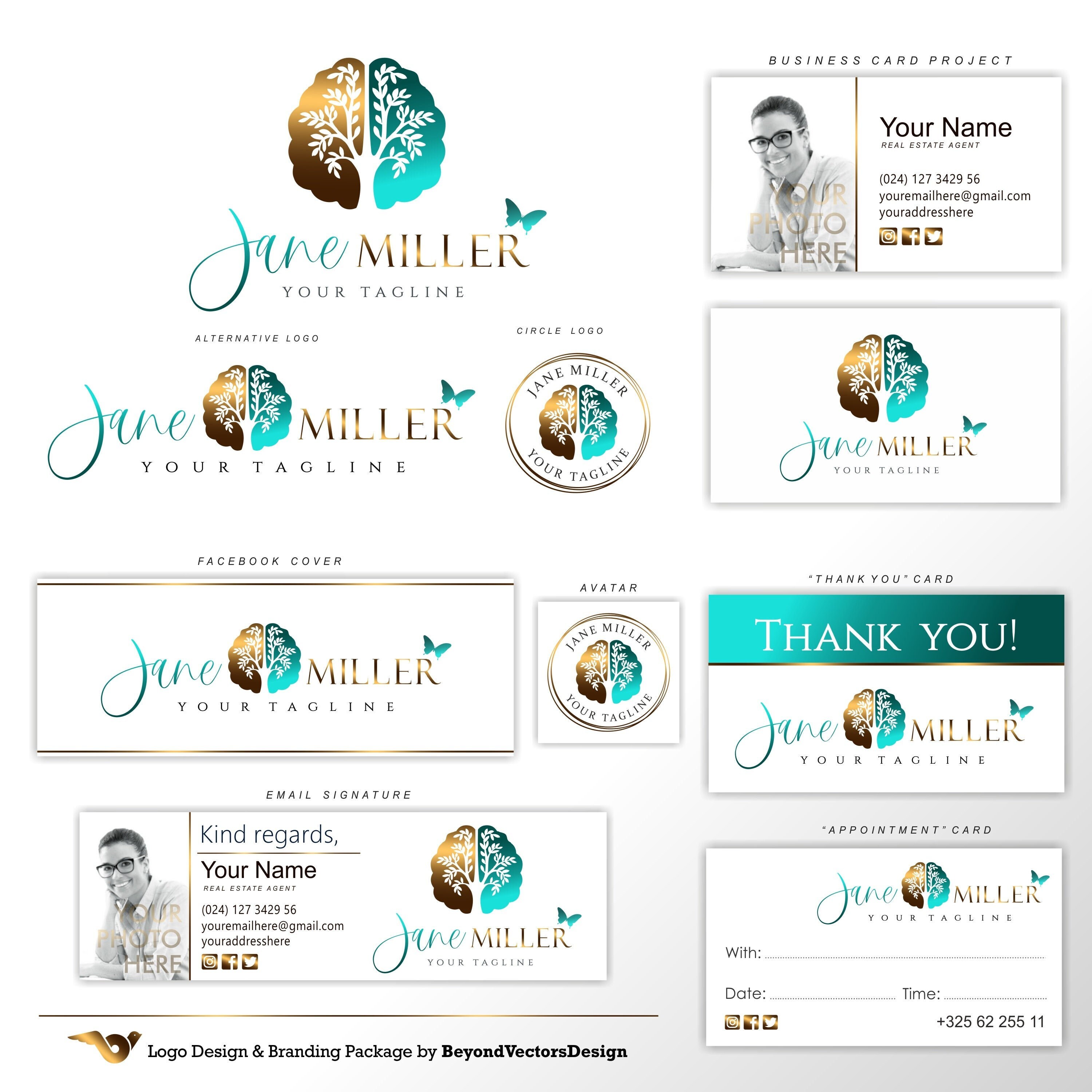 Therapist Logo Psychology Logo Therapy Logo Design Tree of | Etsy