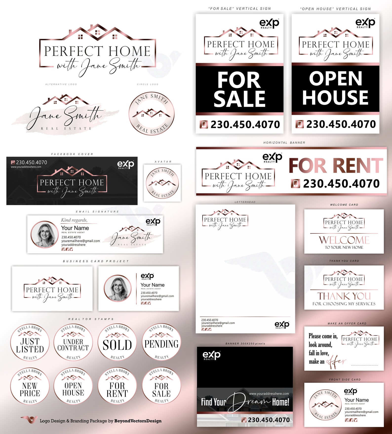 Realtor Logo Design, Real Estate Agent Logo, House Logo, Property Logo ...