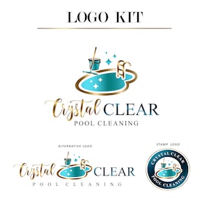 Pool Cleaning Logo, Pool Cleaner Logo, Pool Cleaning Logo, Pool ...