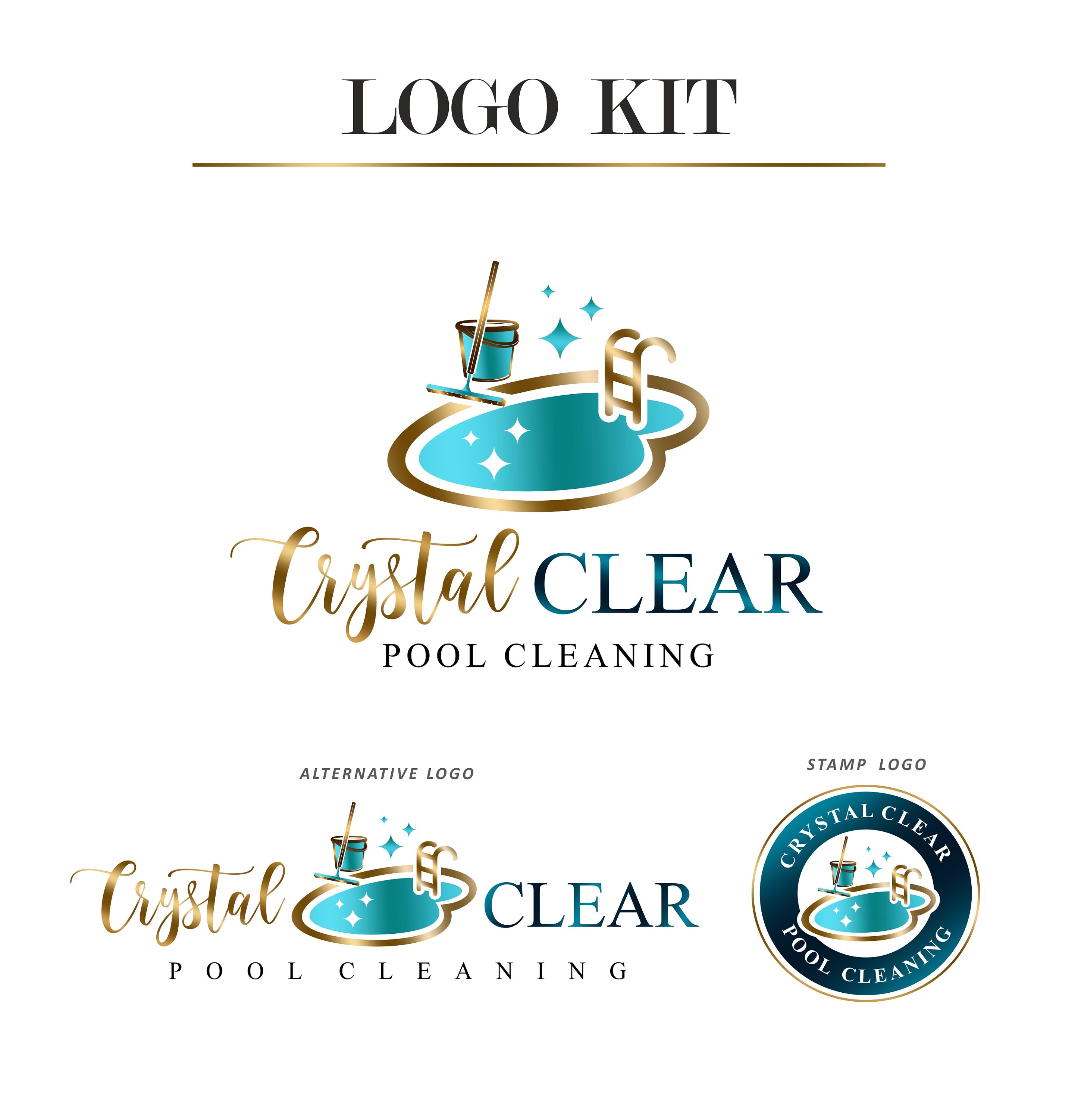 Pool Cleaning Logo, Pool Cleaner Logo, Pool Cleaning Logo, Pool ...