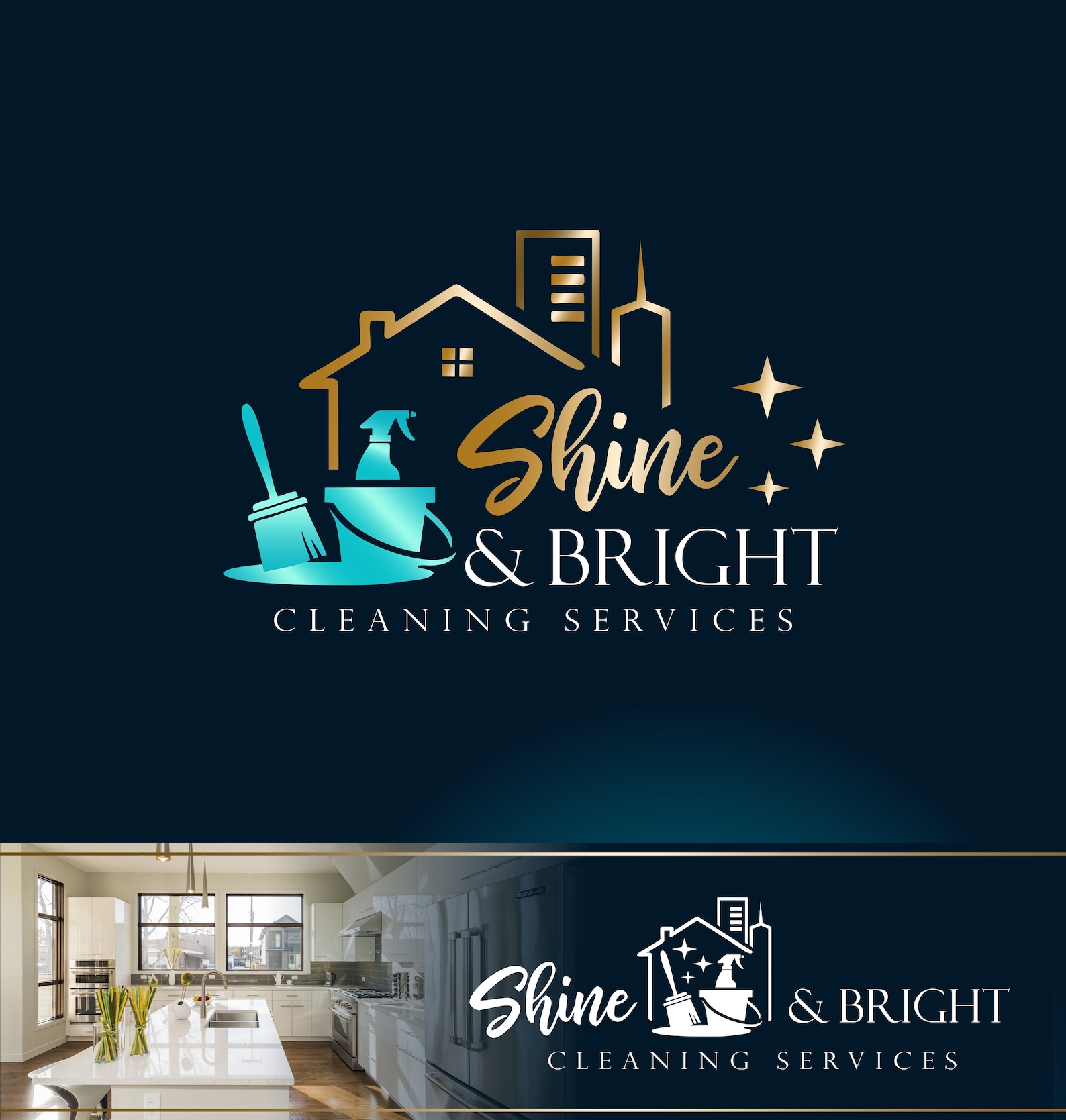 Cleaning Logo, House Cleaner Logo, Premade Housekeeper Logo, Cleaning ...