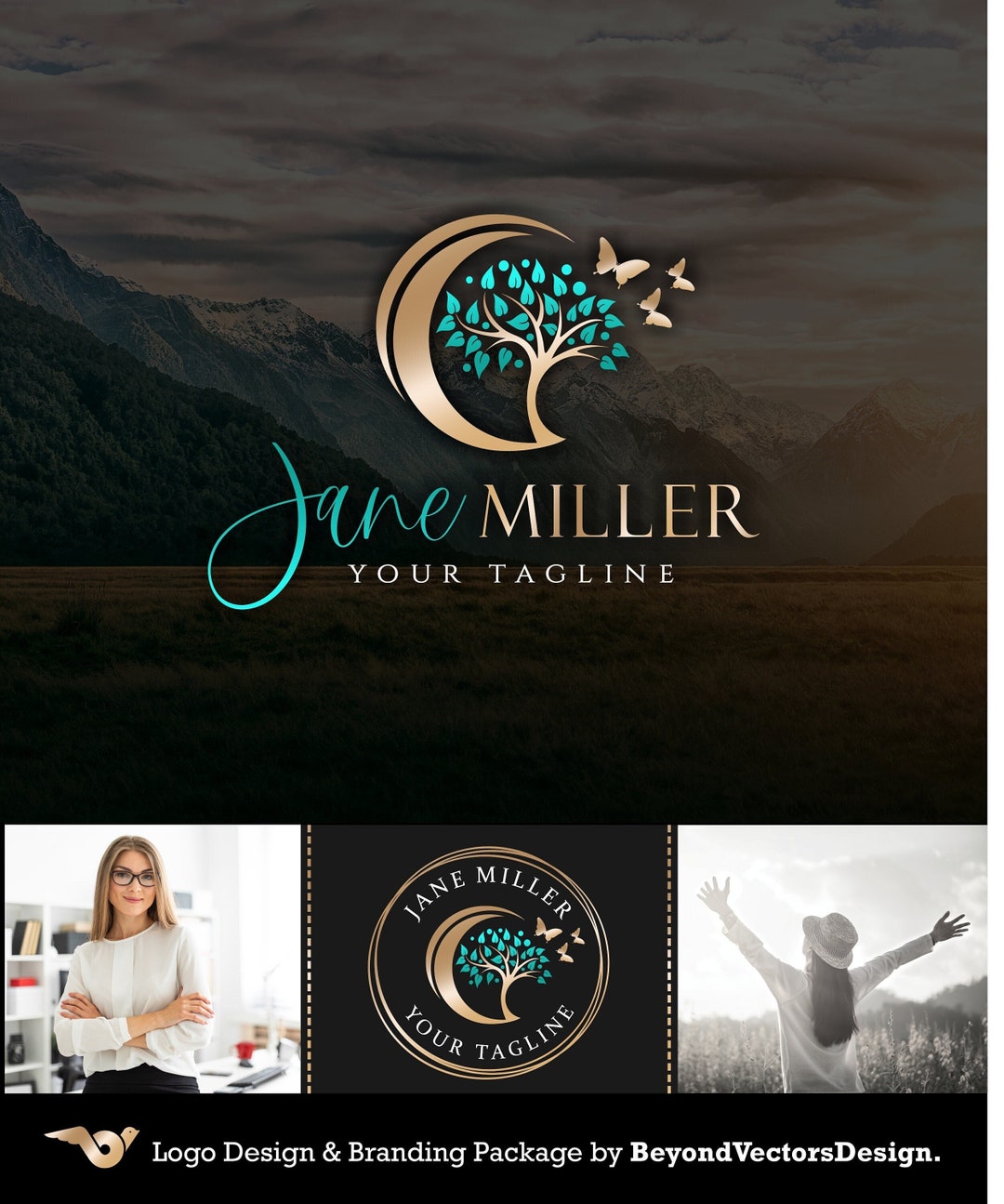 Life Coach Logo, Therapist Logo, Psychology Logo, Tree of Life Logo ...