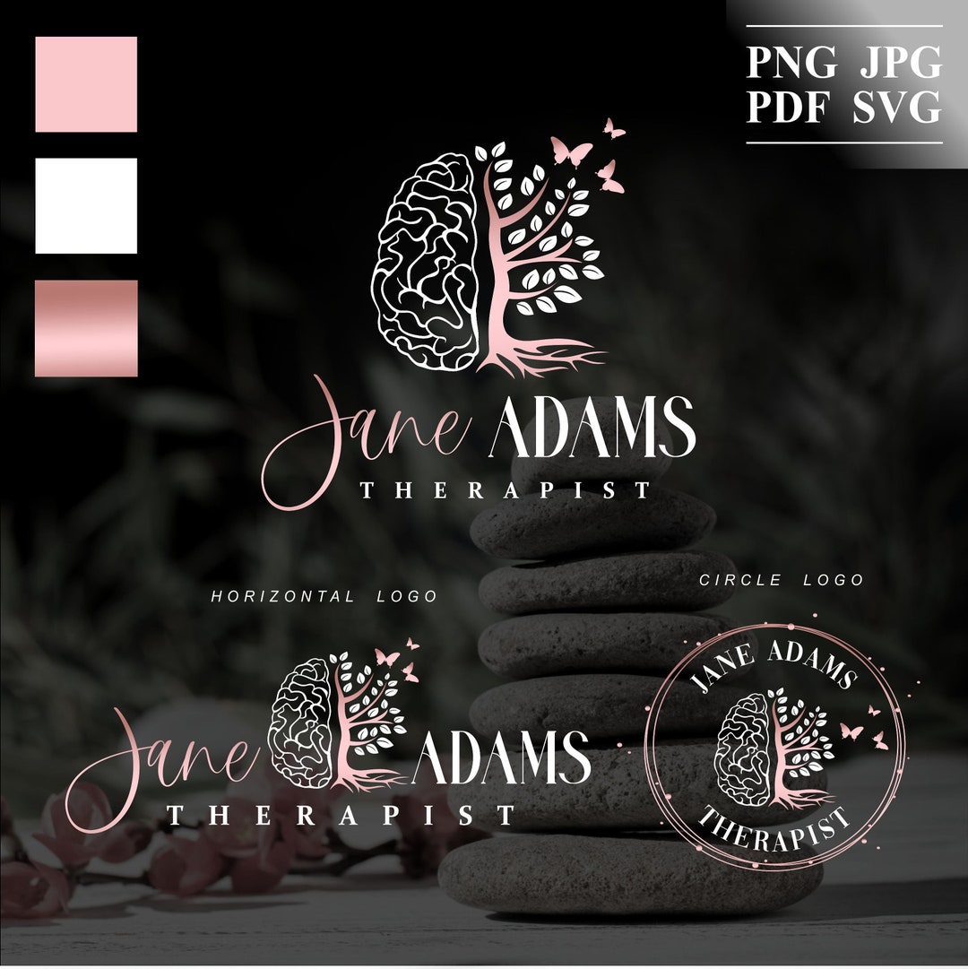 Therapist Logo, Counseling Logo, Behavioural Therapy Logo, Brain Logo ...