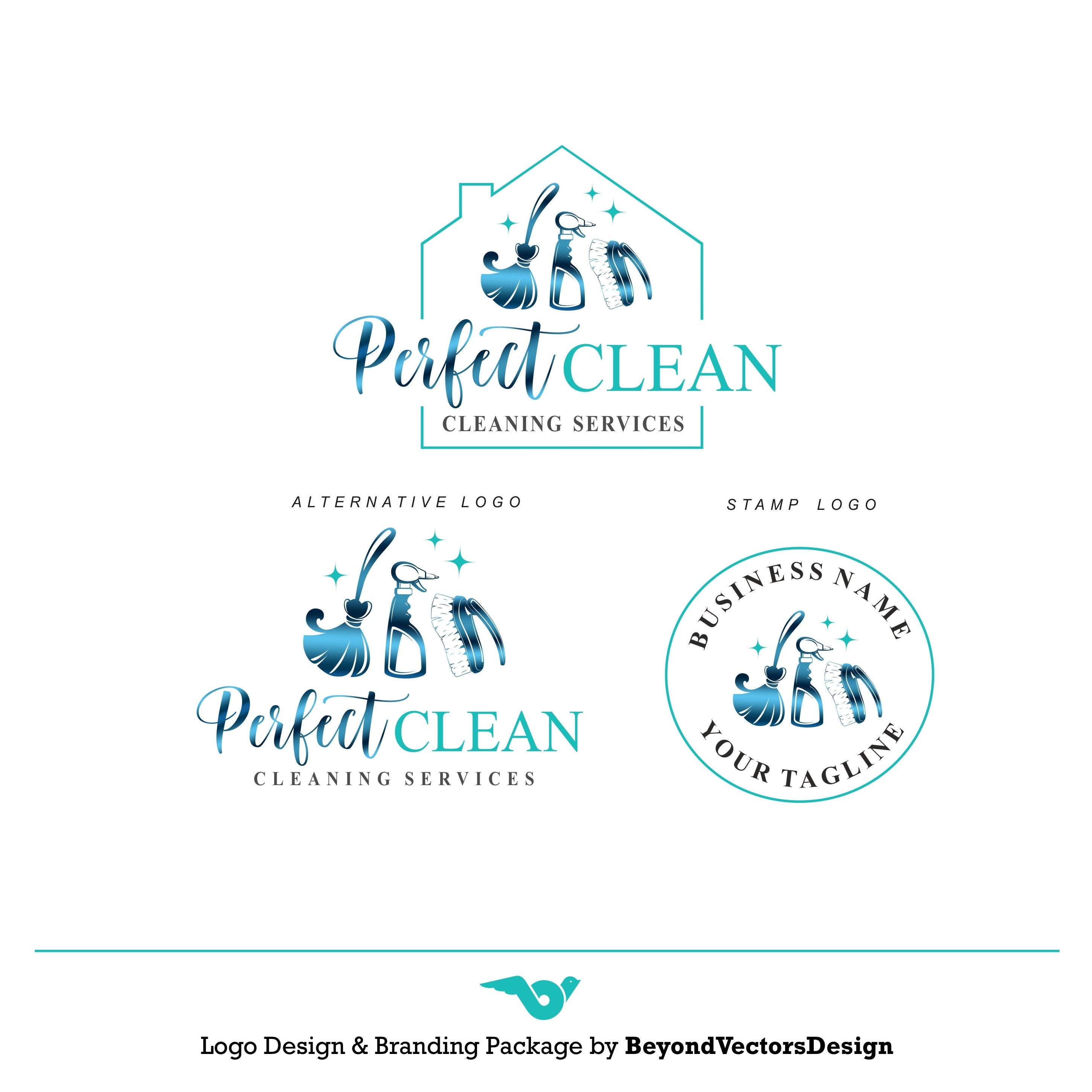 Cleaning Service Logo Design Office Cleaning Logo Broom - Etsy UK