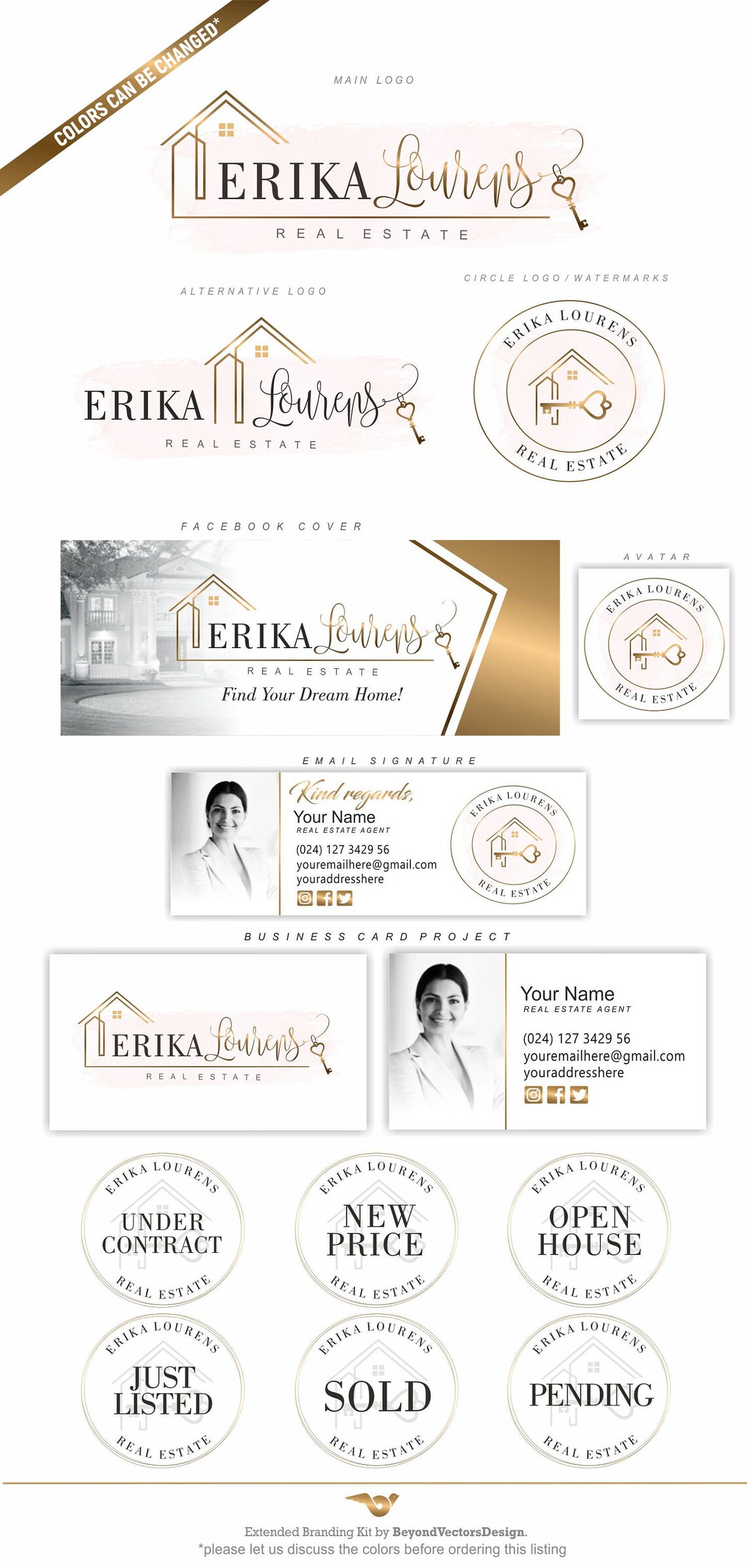 Real Estate Logo House Key Logo Real Estate Logo Design | Etsy