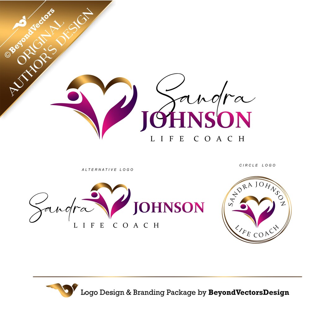 Life Coach Logo, Therapist Logo, Psychology Logo, Love and Support ...