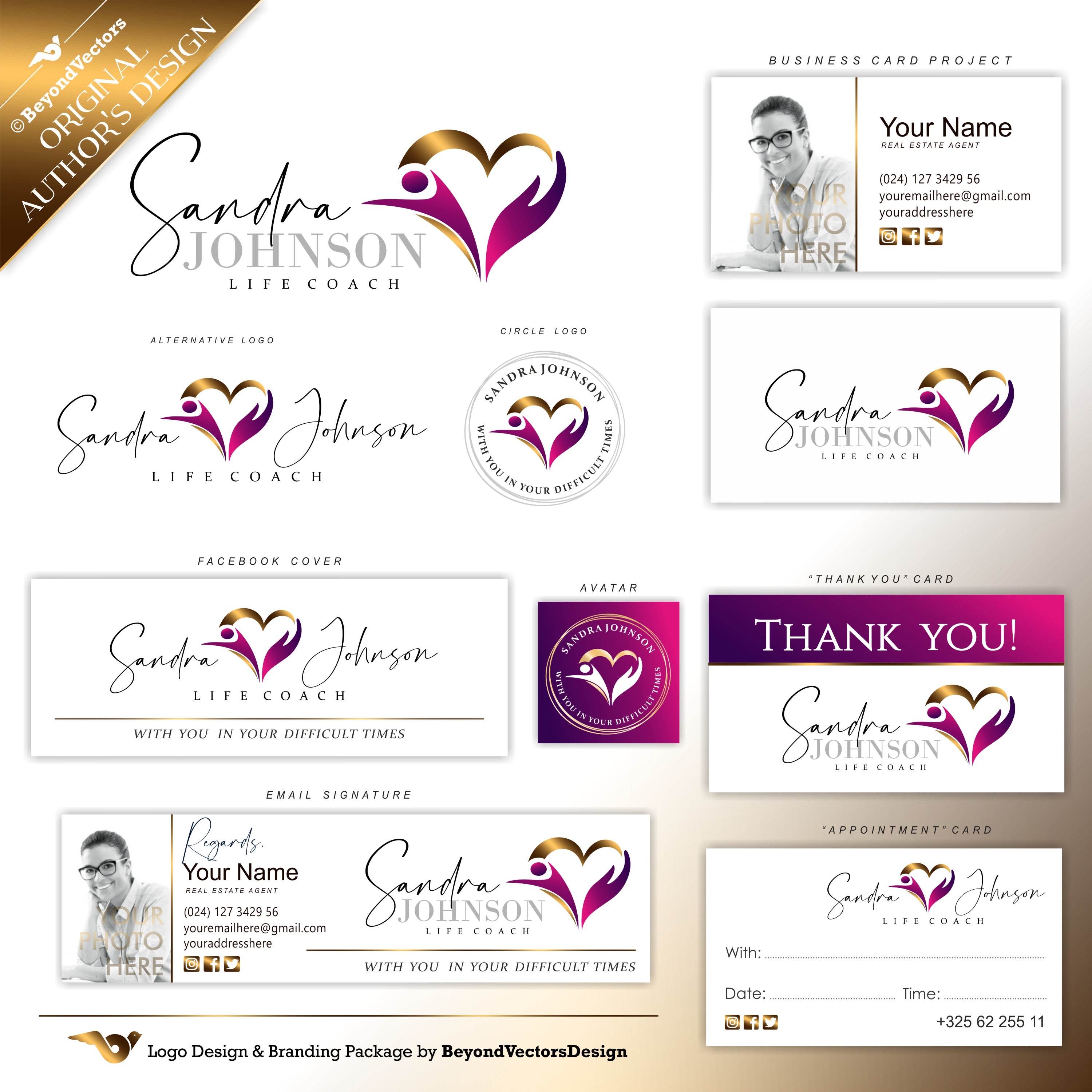 Life Coach Logo Psychology Logo Love and Support Symbol - Etsy