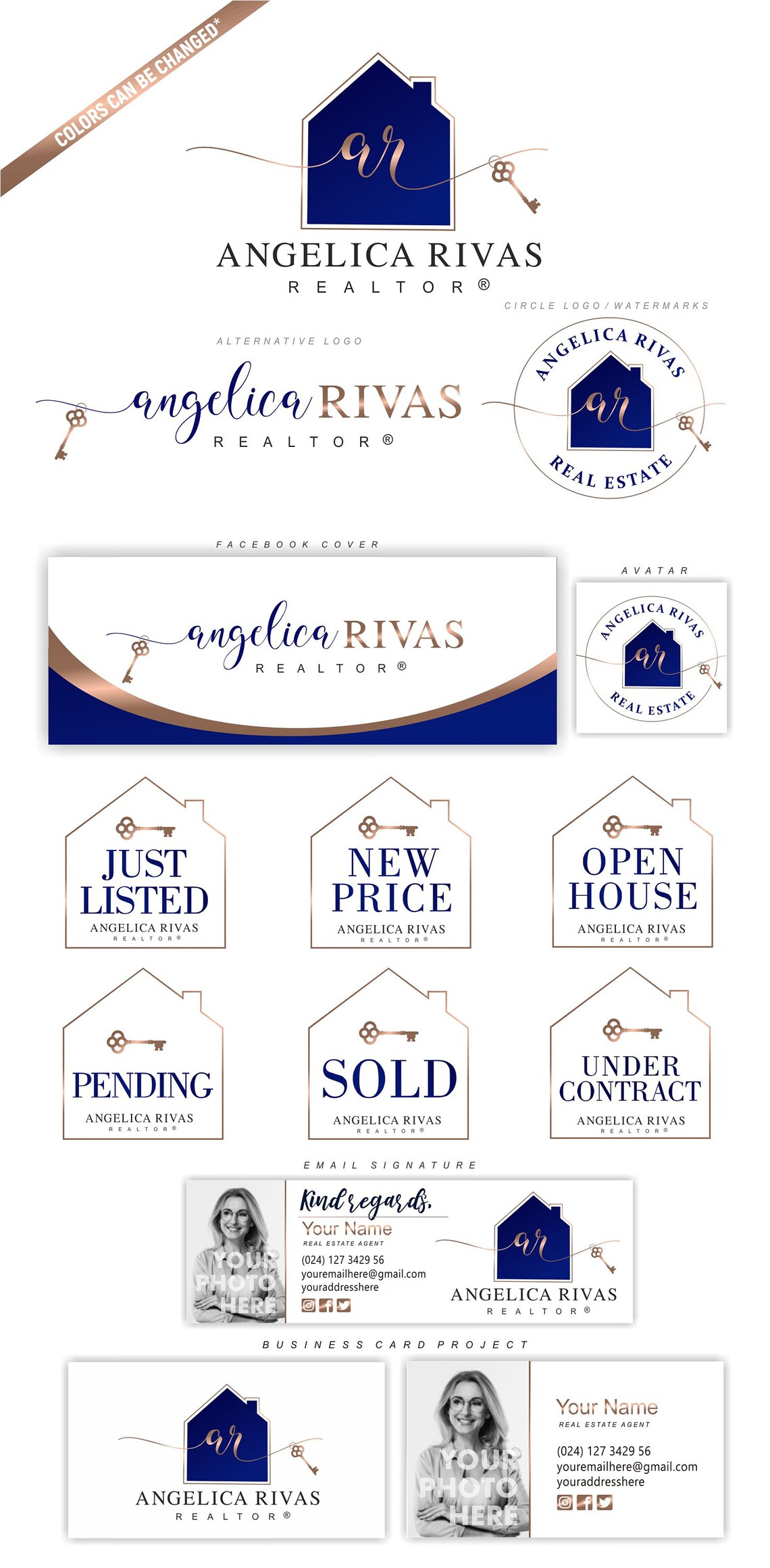Real Estate Logo Realtor Branding Realtor Marketing for Sale | Etsy
