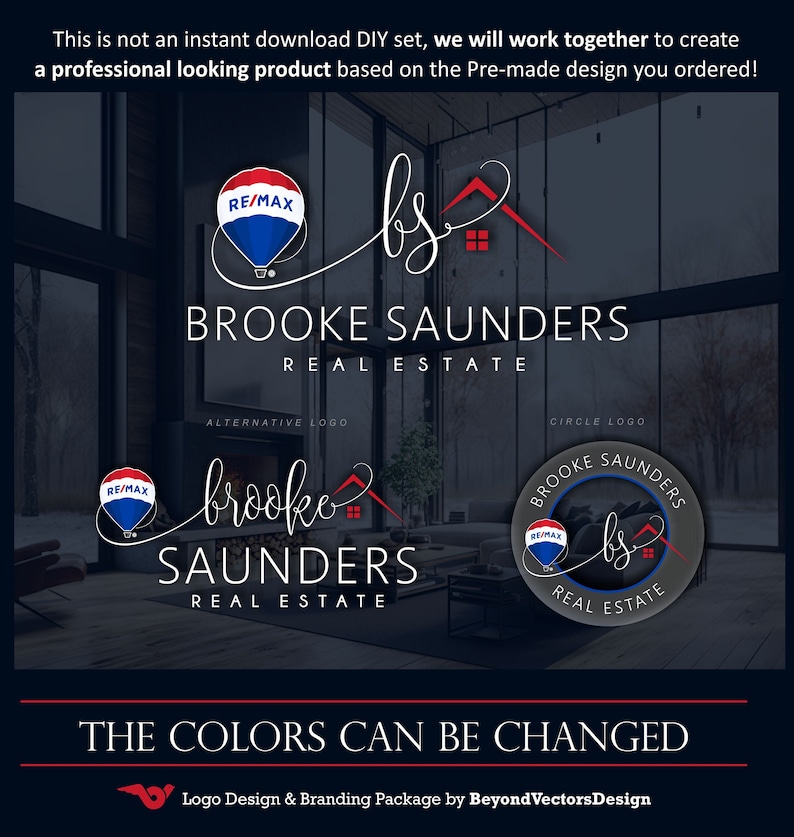 Real Estate Logo Remax Business Cards Realtor Branding Kit - Etsy