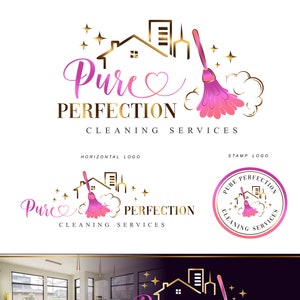 Cleaning Services Logo, Maid Service, Housekeeping Logo, Cleaning ...