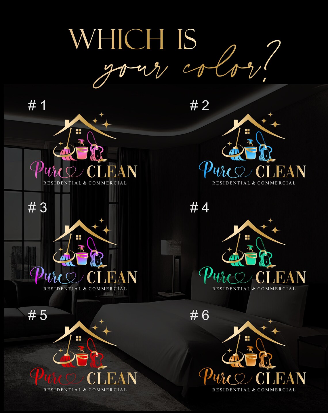 Cleaning Service Branding Set, Cleaning Business Logo, House Cleaning ...