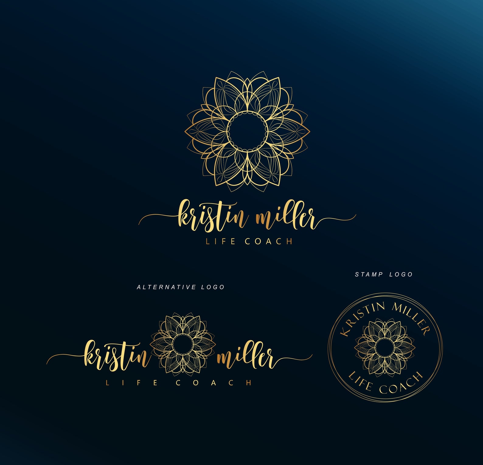 Life Coach Logo Brain Tree Logo Mandala Logo Psychology - Etsy