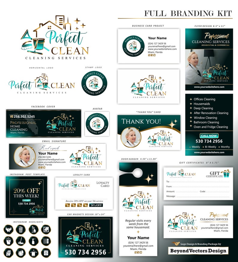 Cleaning Service Logo, Cleaning Logo Template, Cleaning Logo Design ...