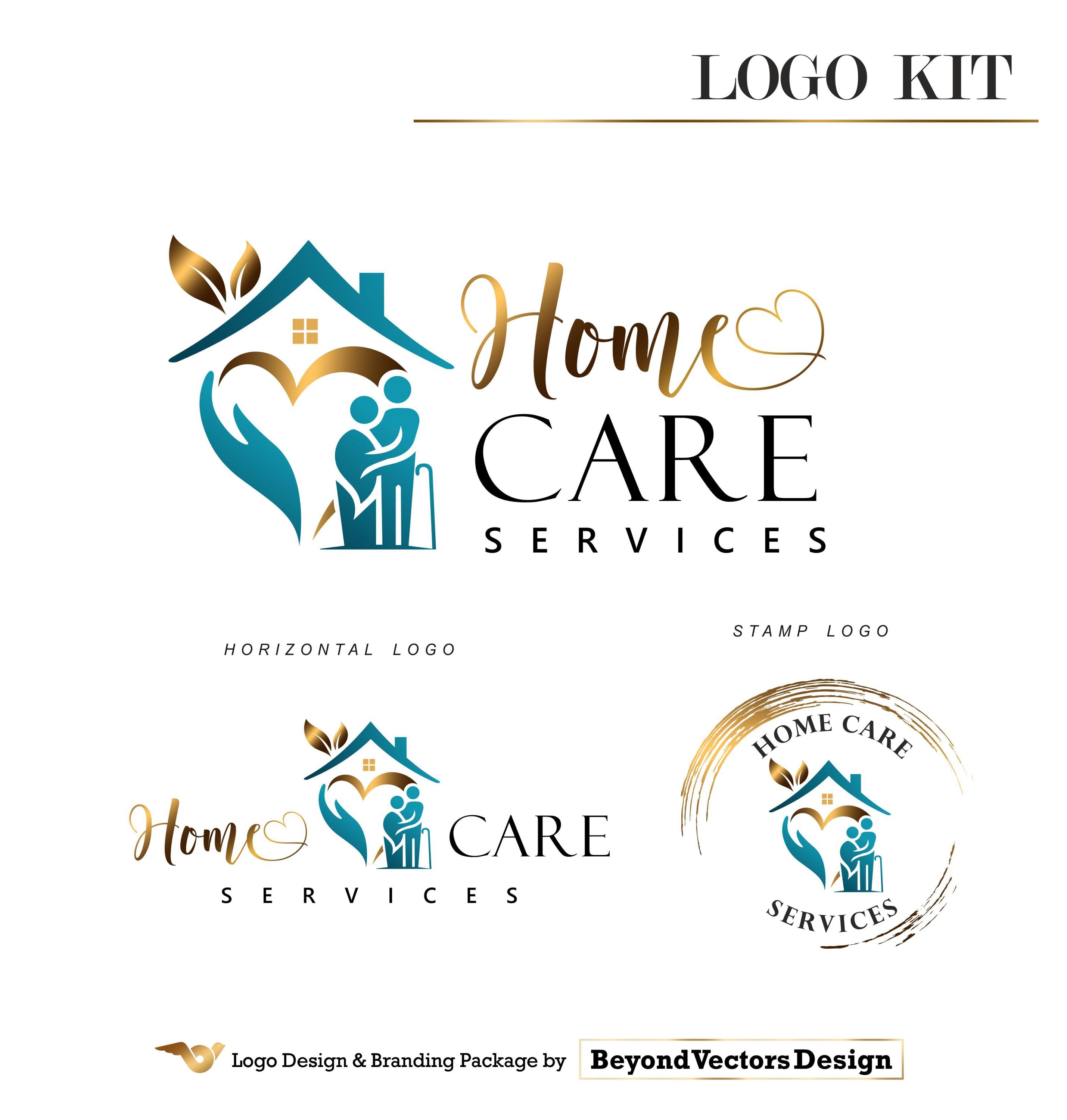 Home Health Care Logo Kit, Senior Care Branding (digital Files) 727 - Etsy