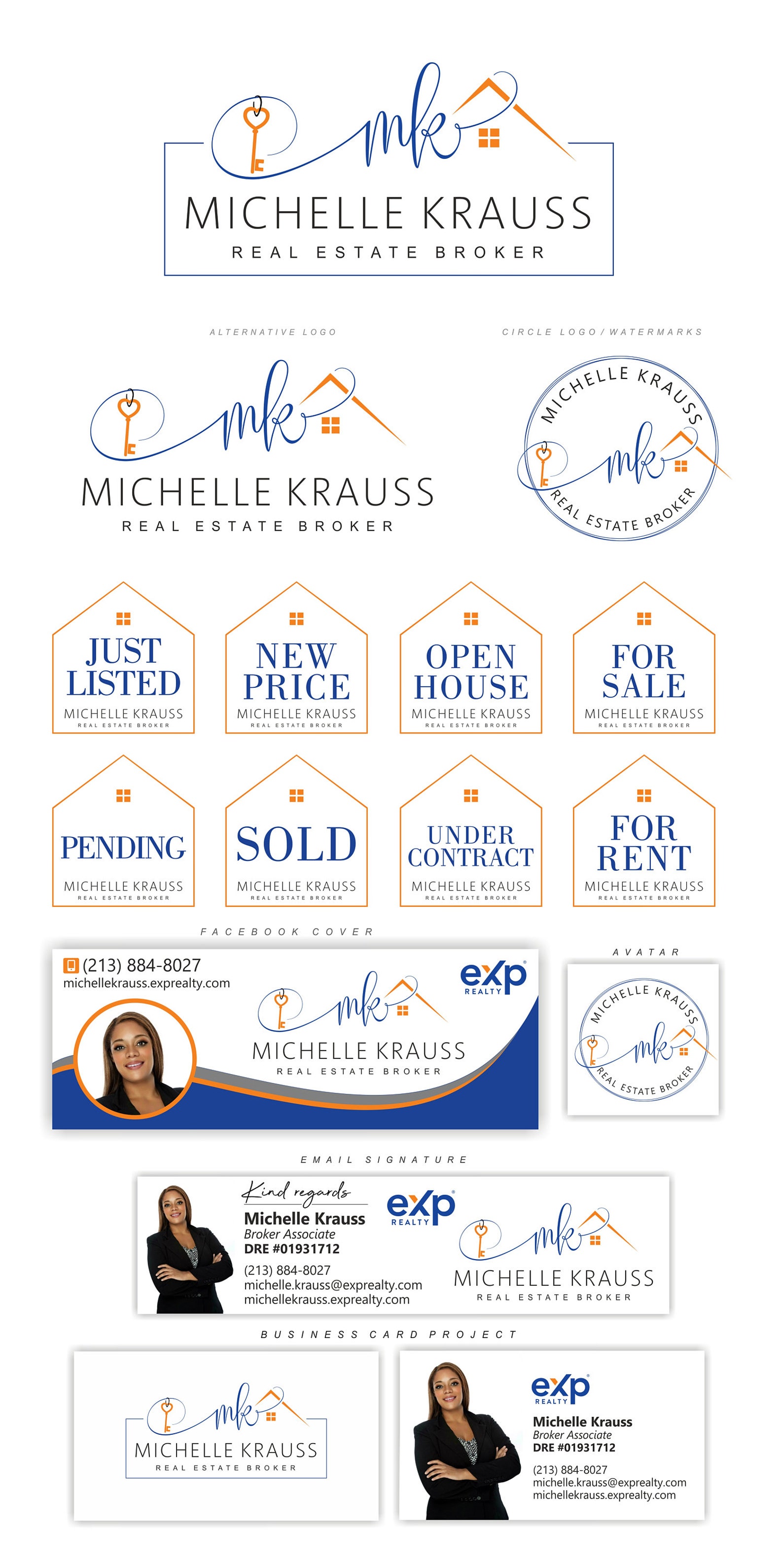 Realtor Logo, Real Estate Logo Design, Realtor Branding, Exp Realtor ...