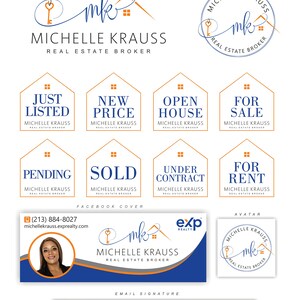 Realtor Logo, Real Estate Logo Design, Realtor Branding, Exp Realtor ...