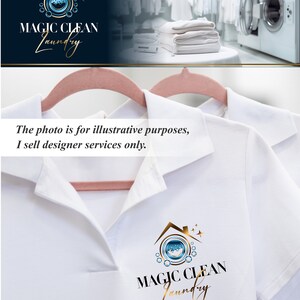 Laundry Services Logo, Laundry Logo Design, Washing Machine Logo ...