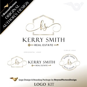 Premade Real Estate Logo Set, Realtor Logo Package, Realty Branding ...