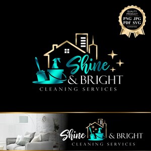 Cleaning Logo, Cleaning Logo Marketing Kit, Cleaning Logo Design ...