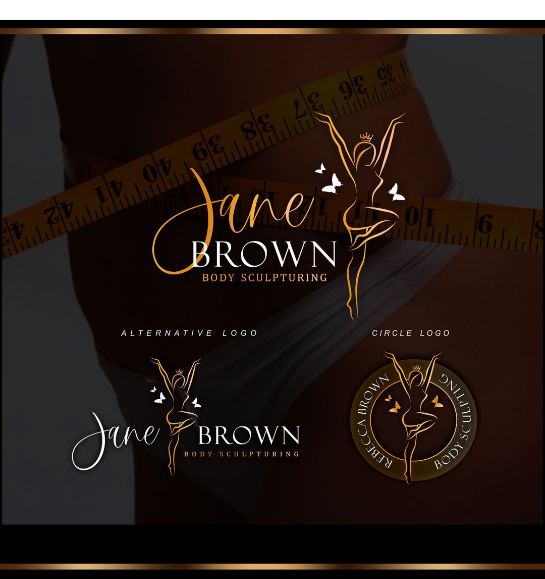 Body Contouring Logo, Woman Silhouette Logo, Beauty Logo, Feminine Logo ...